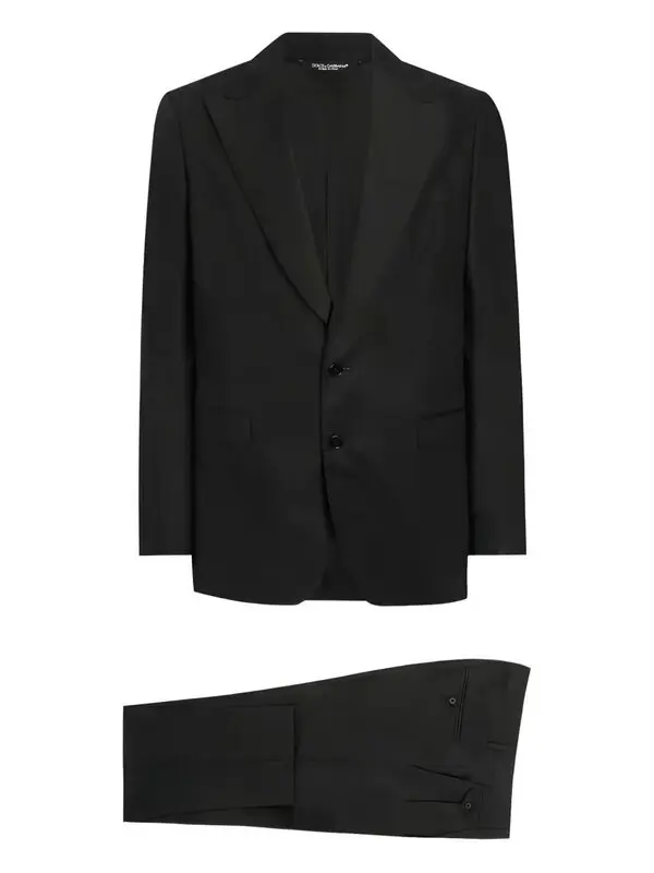 Dolce & Gabbana Deconstructed Satin-lapel Suit
