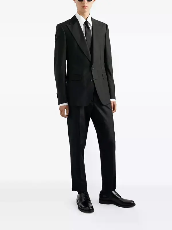 Dolce & Gabbana Deconstructed Satin-lapel Suit