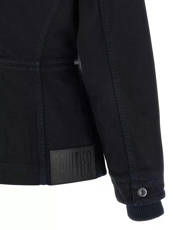 JEAN PAUL GAULTIER Denim Jacket With Zip Closure And Front Splits