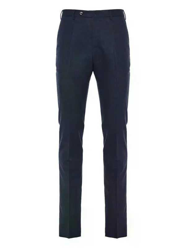 PT TORINO Textured Wool Trousers - Blue