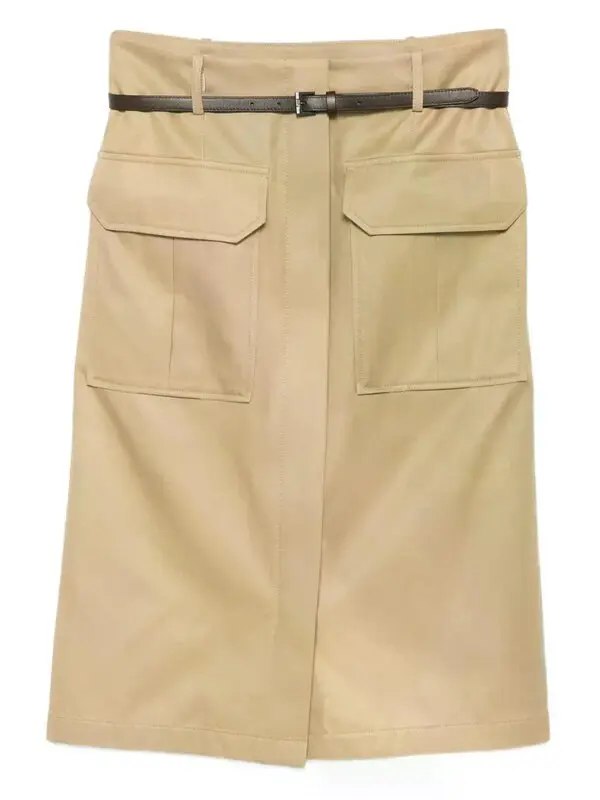 JUUN.J Belted Midi Skirt