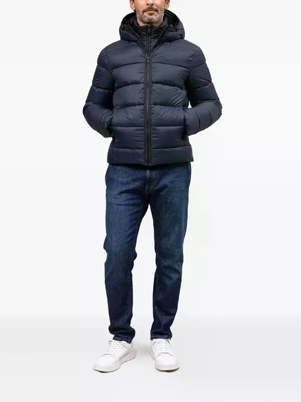 FAY Quilted Hooded Coat