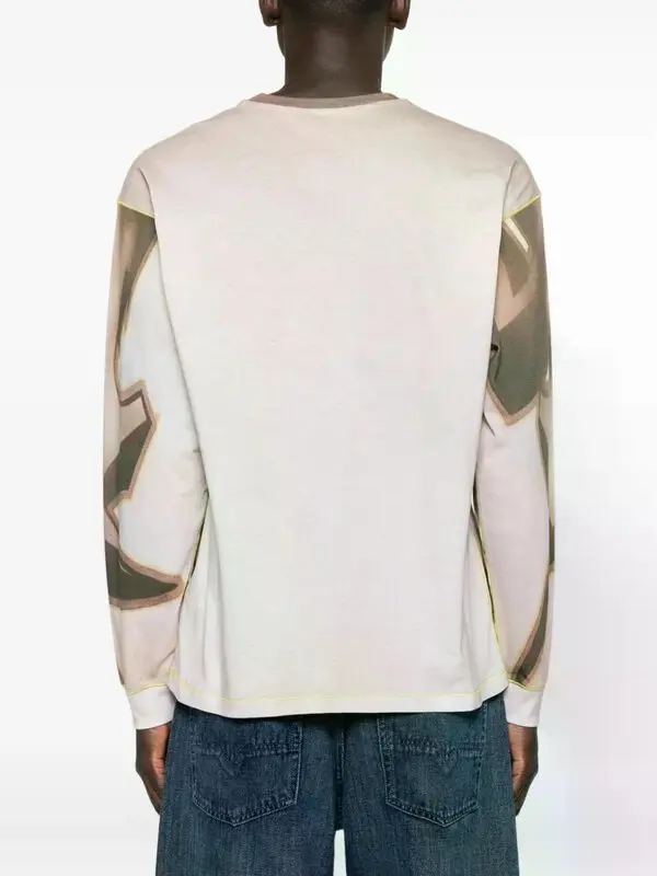 DIESEL® Abstract-print Long-sleeve T-shirt