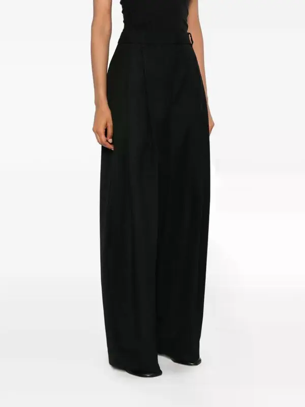 Jacquemus Pleated-front High Waist Trousers