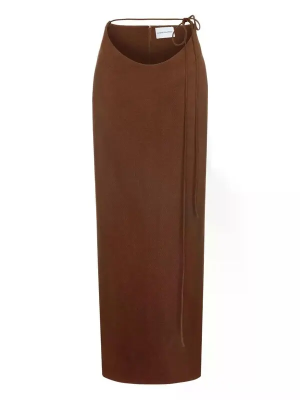 ALEKSANDRE AKHALKATSISHVILI Cut-out Maxi Skirt - Brown