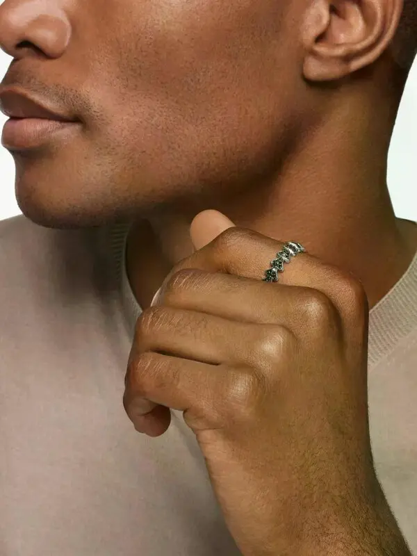 David Yurman Sterling Black Diamond Ring