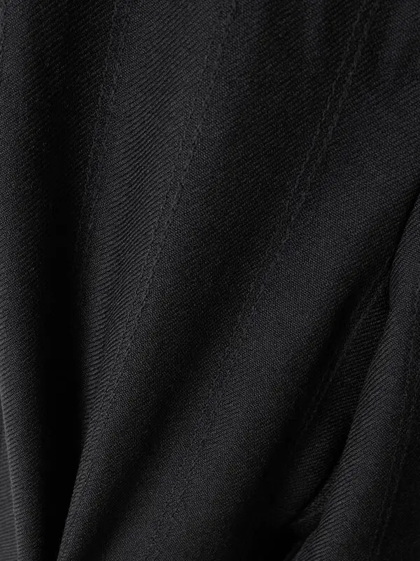 DESTREE Beatrice Striped Wool Wide-leg Trousers
