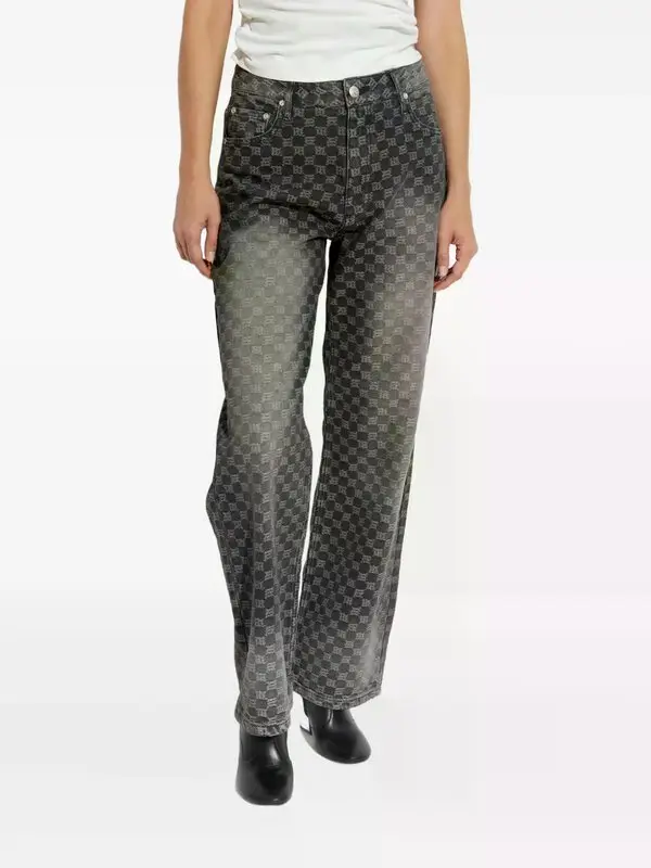 MISBHV Monogram Check Jeans