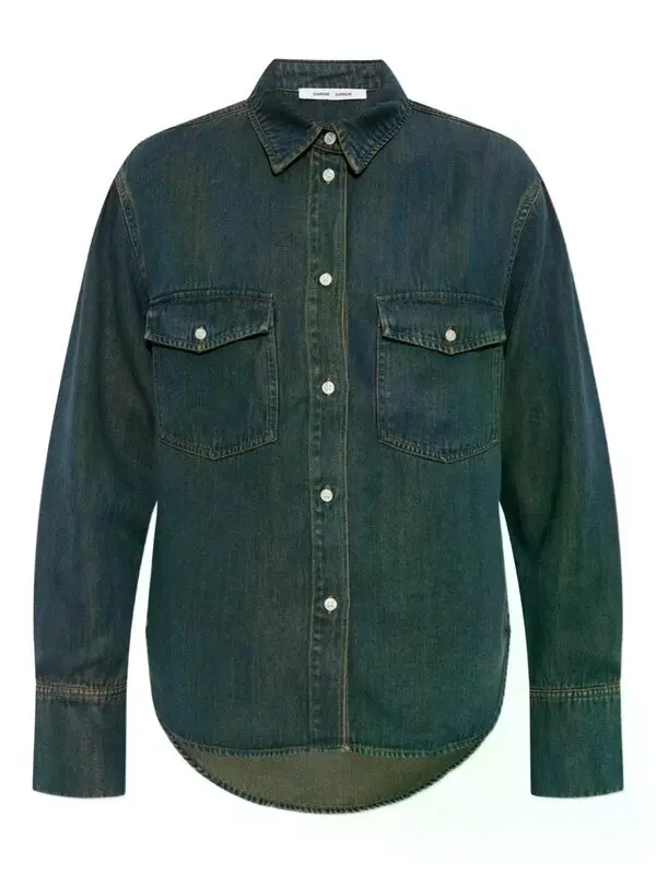 SAMSOE SAMSOE Denim Button-up Shirt