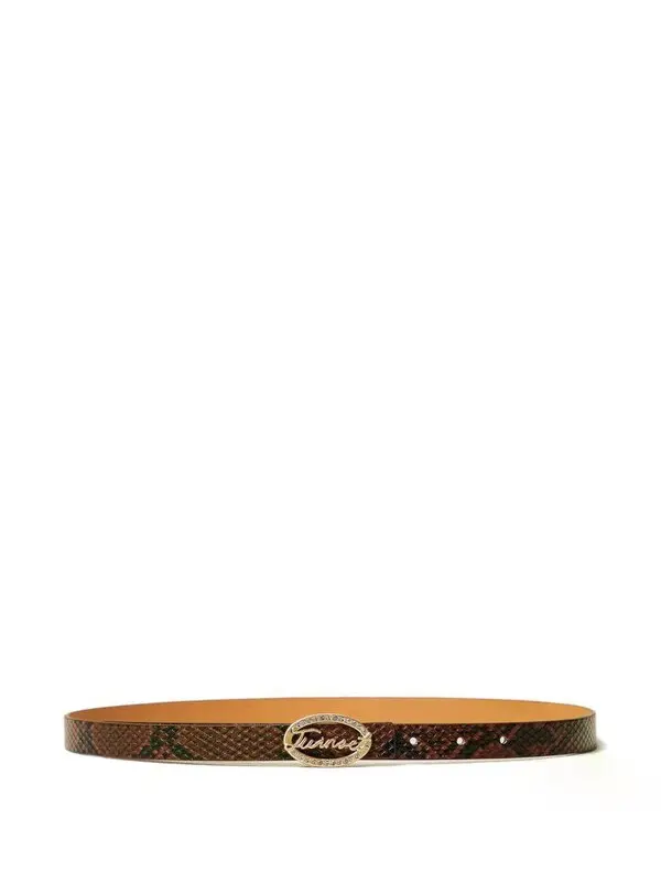 TWINSET Embellished Buckle Belt - Brown