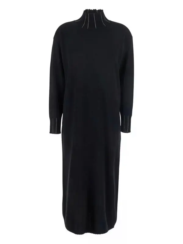Fabiana Filippi Ribbed-neckline Day Dress