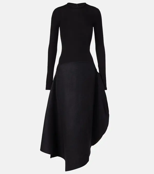 Victoria Beckham Asymmetric Midi Dress