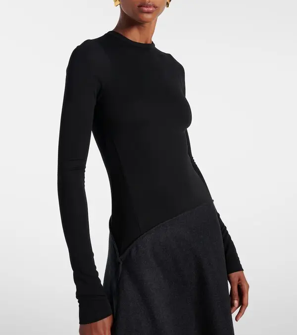 Victoria Beckham Asymmetric Midi Dress