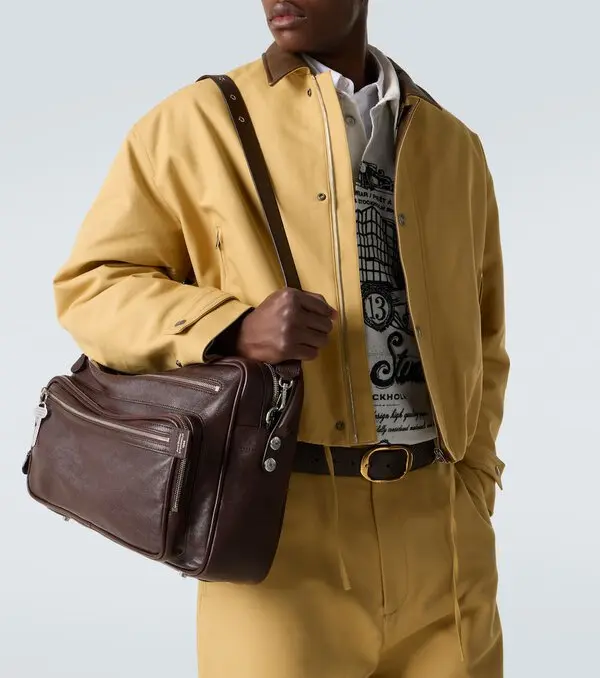Acne Studios Camero Leather Shoulder Bag - Brown