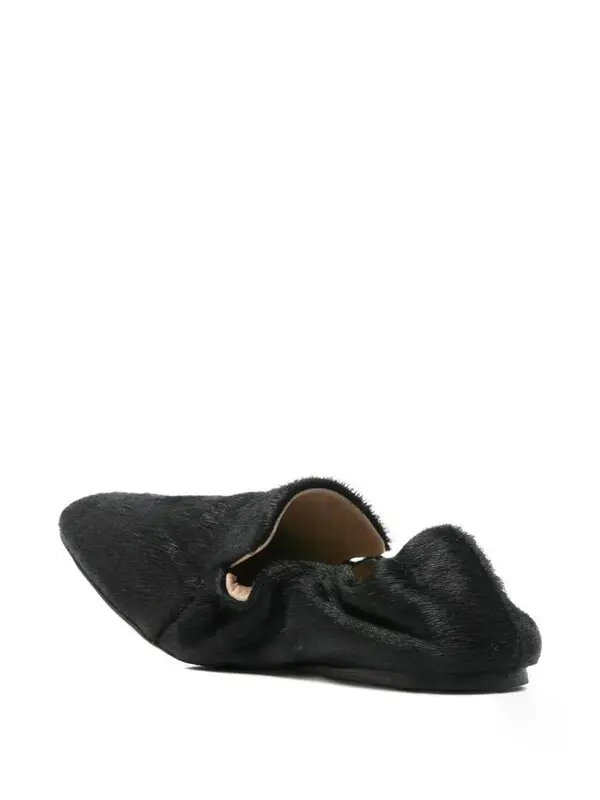 Le Monde Beryl Fur-trimmed Loafers
