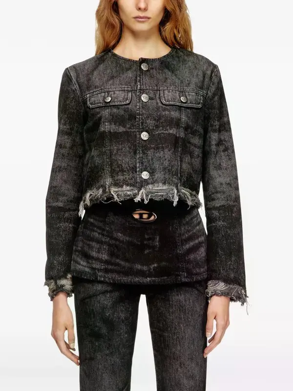 DIESEL® De-graffy-fsh Denim Jacket - Black