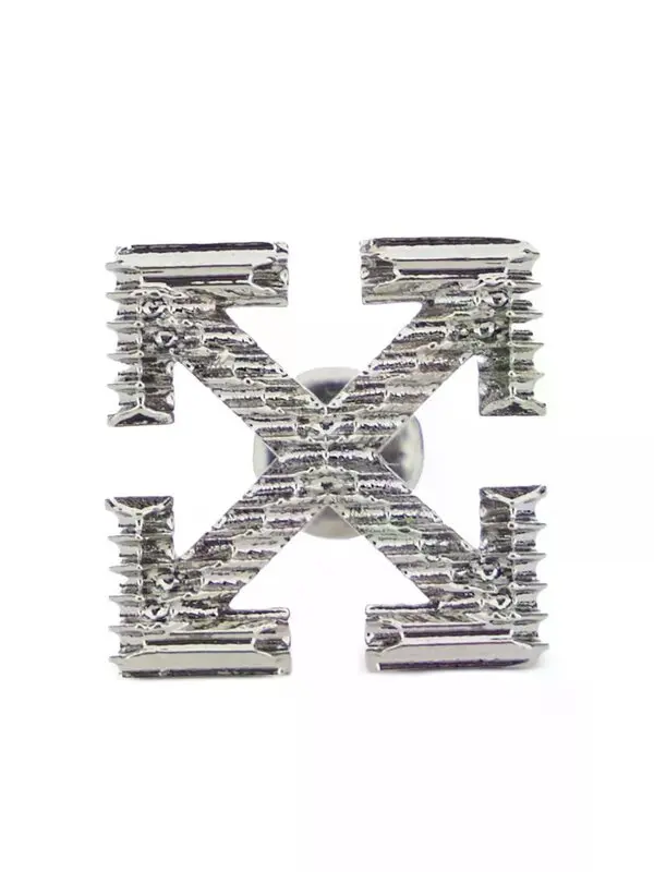 Off-White Arrow Textured Single Earring