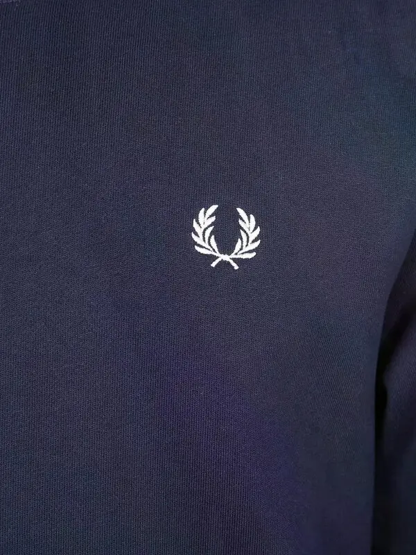 Fred Perry Laurel-embroidered Cotton Sweatshirt - Blue
