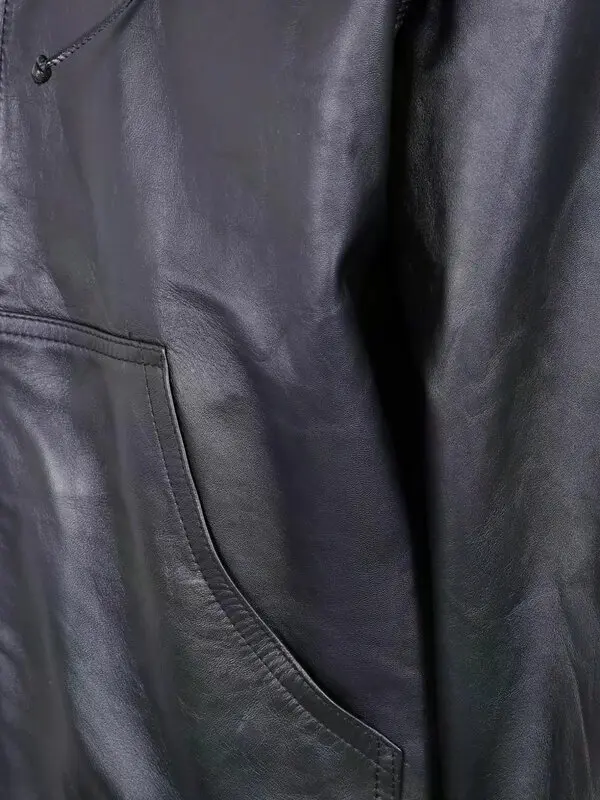GIORGIO BRATO Hooded Leather Jacket