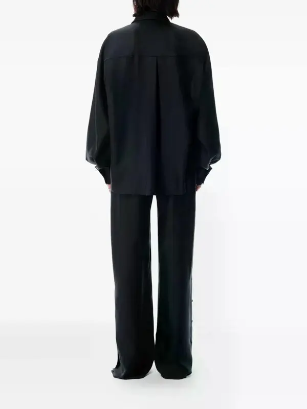 Alexander Wang Silk Shirt With Slashed Sleeves