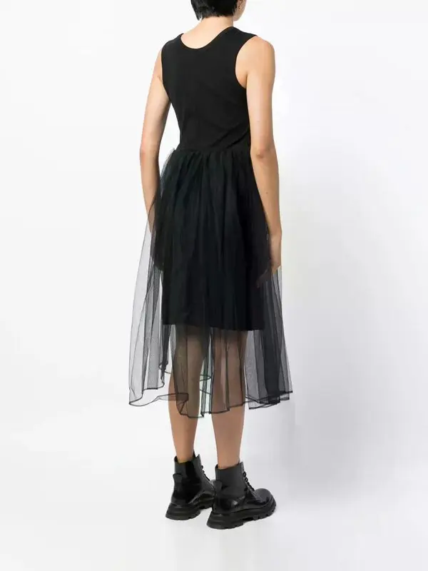 JNBY Tulle-panel Dress - Black