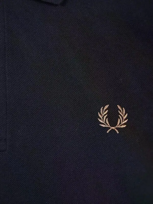 Fred Perry Laurel-embroidered Polo Shirt - Black