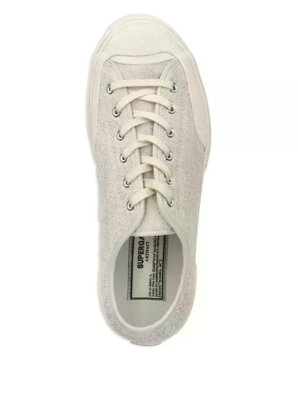 Superga Canvas Lace-up Sneakers With Rubber Toecap