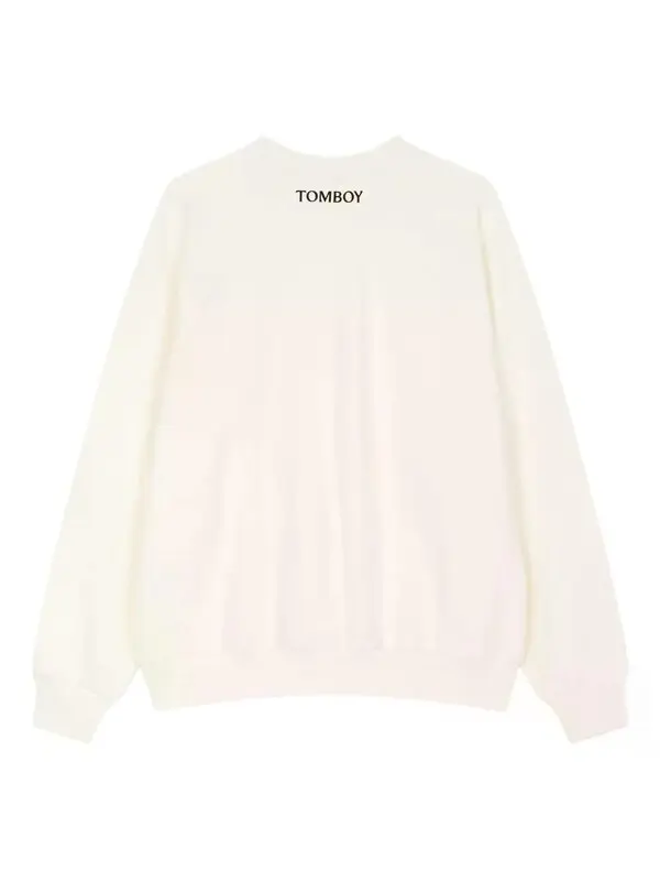 STUDIO TOMBOY Back Logo Ribbed Sweatshirt