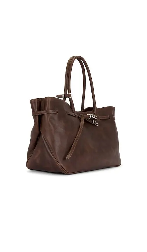 MARGESHERWOOD Leather Tote Bag - Brown