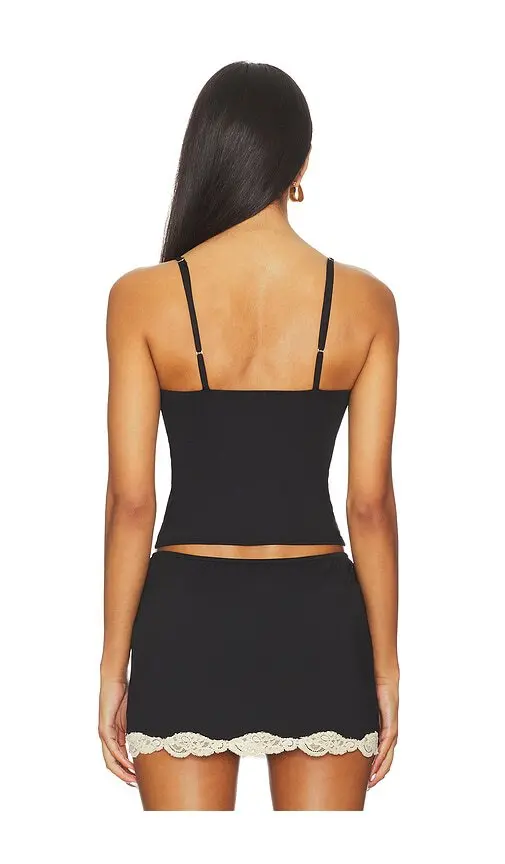 Only Hearts Delicious With Lace Rose Underwire Cami - Black