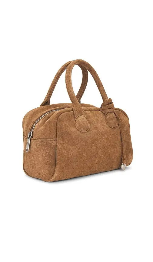 MARGESHERWOOD Soft Bowling Bag With Top Handle And Shoulder Strap - Tan