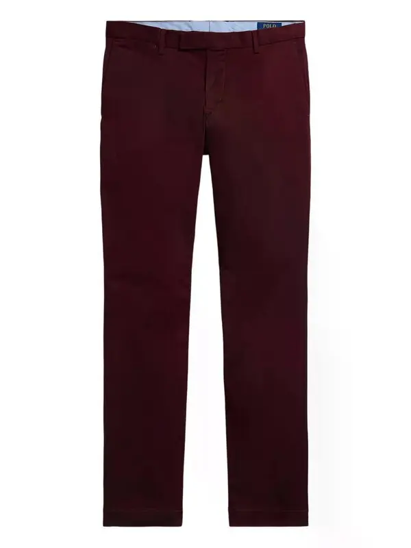 Polo Ralph Lauren Flat-front Trousers With Side Pockets - Red