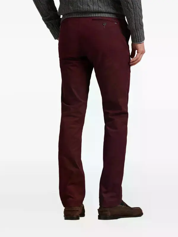 Polo Ralph Lauren Flat-front Trousers With Side Pockets - Red