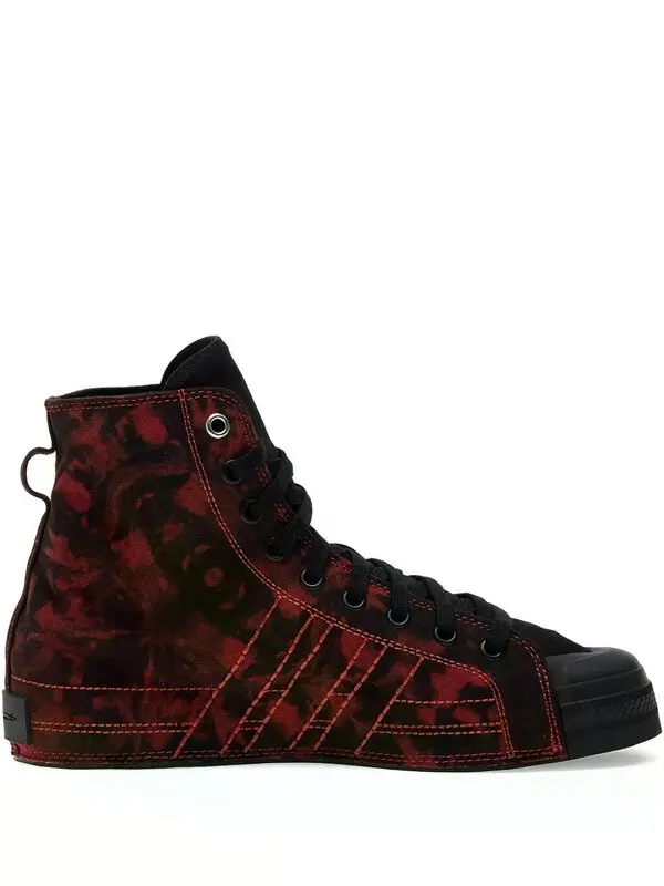 Y3 Tie-dye High-top Sneakers - Black