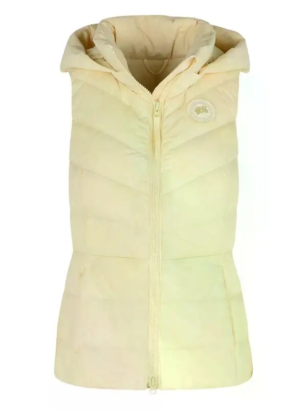 Canada Goose Calir Hooded Zip-front Vest - Neutrals