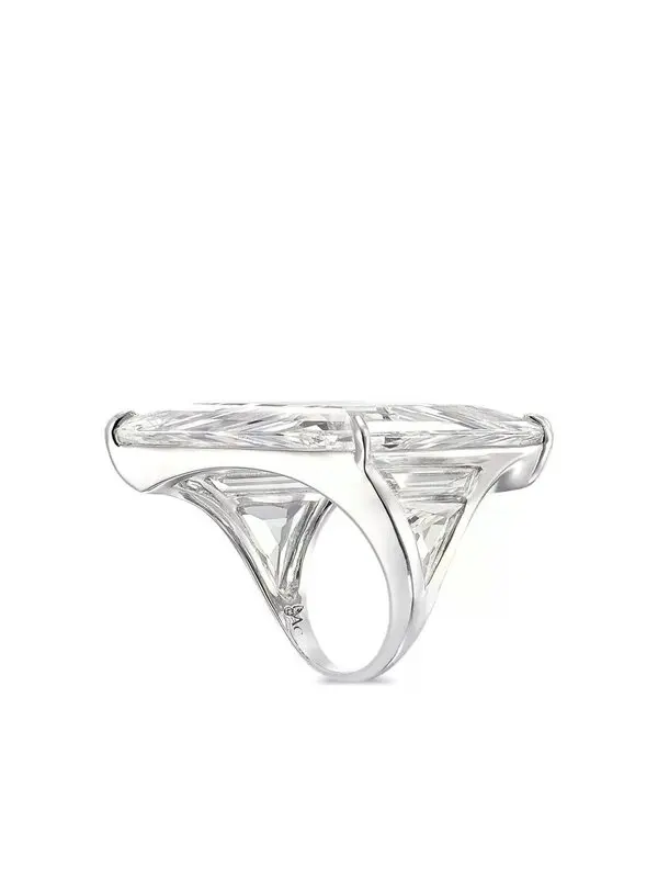 ANABELA CHAN Rhodium Vermeil Trinity's Shard Ring