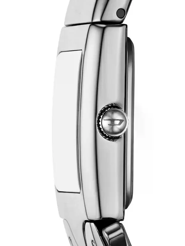 DIESEL® Watch With Rectangular Case And Link Bracelet - Grey