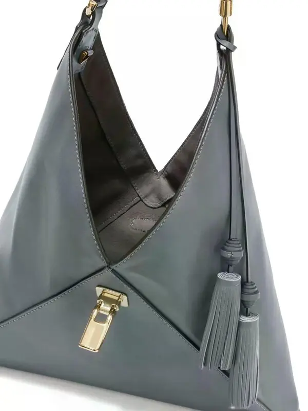 Ermanno Scervino Dudu Leather Shoulder Bag - Grey