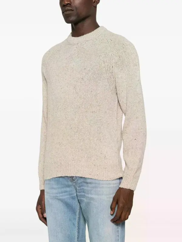 Canali Speckled Crew Neck Sweater