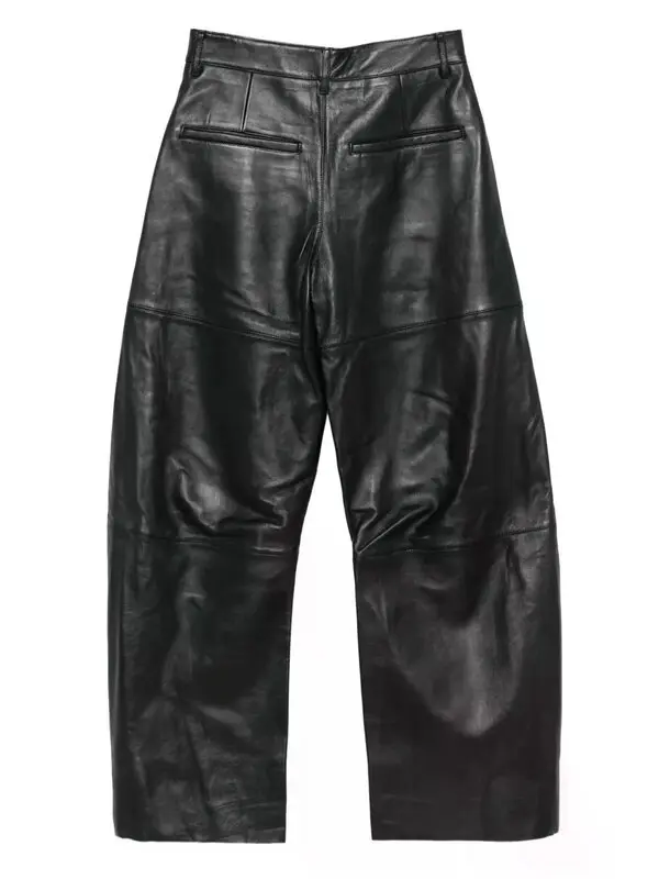 Soeur Leather Panelled Balloon Trousers