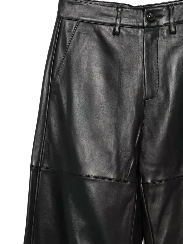 Soeur Leather Panelled Balloon Trousers
