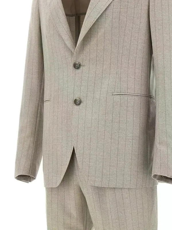 Tagliatore Pinstripe Single-breasted Suit - Neutrals
