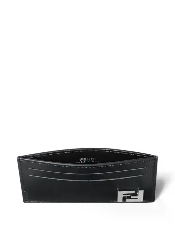 Fendi Logo-plaque Leather Cardholder