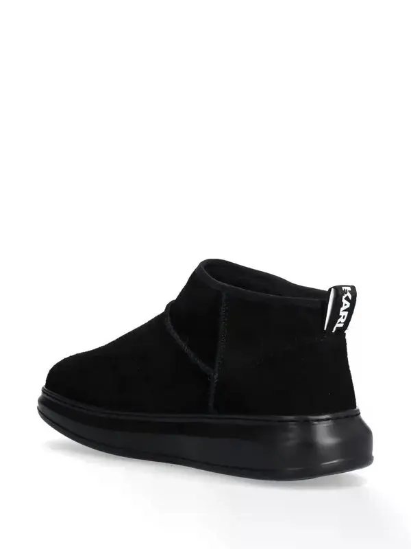 Karl Lagerfeld Wool Logo Print Thermo Boots