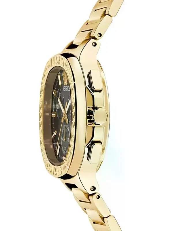 Versace V-chrono 40mm Gold Stainless Steel Watch