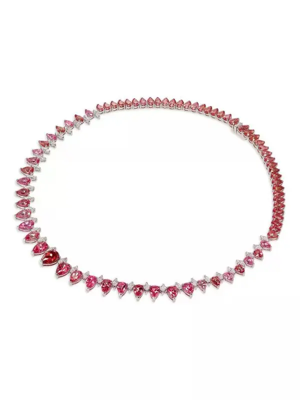 ANABELA CHAN Padparadscha Infinity Sapphire And Diamond Necklace