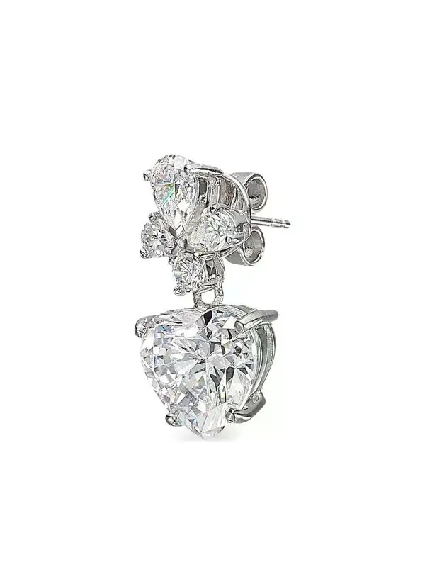 ANABELA CHAN Cupid Heart Diamond Drop Earrings