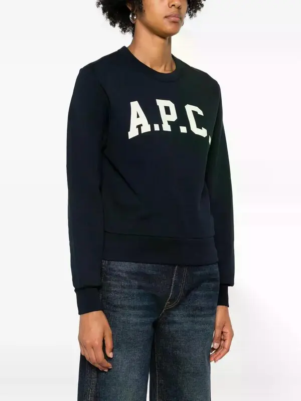 A.p.c. Logo-appliqué Crew Neck Sweatshirt