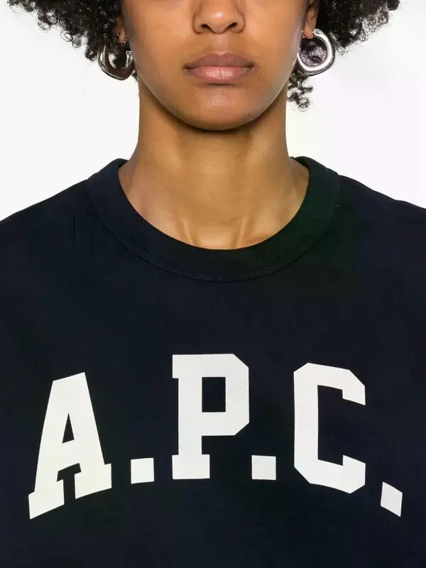 A.p.c. Logo-appliqué Crew Neck Sweatshirt