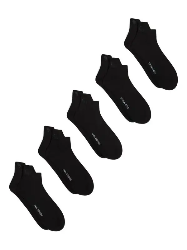 Karl Lagerfeld Kameo Logo Socks - Black